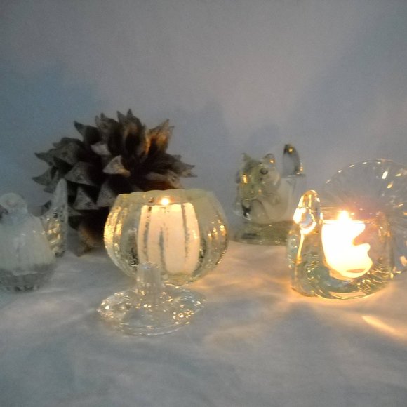Avon | Accents | One Vtg Avon Glass Animals Votive Candlesholdershome ...